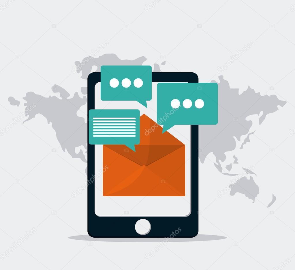 Sms and email design Stock Vector by ©jemastock 102721364