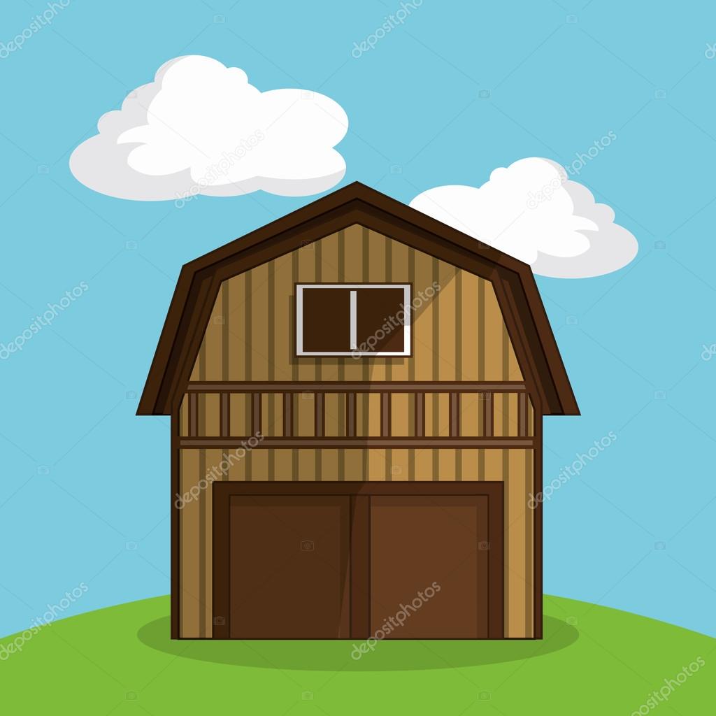 Cartoon Farm Barn