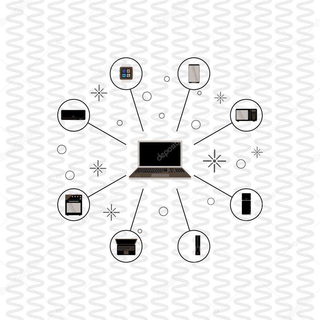Set of technology icons design, vector illustration Stock Vector Image ...