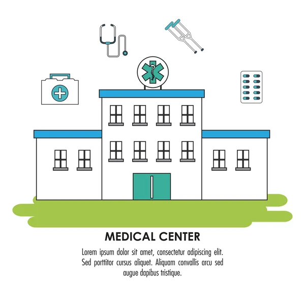 Medical center illustration , vector illustration Stock Vector by ...