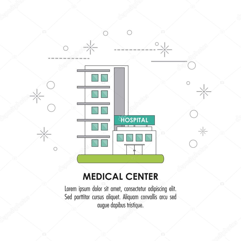 Medical center illustration , vector illustration Stock Vector by ...