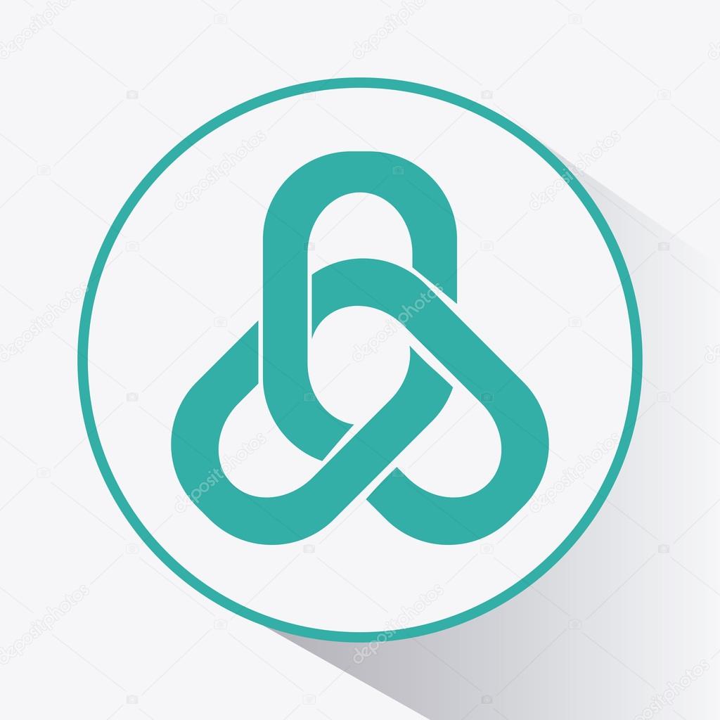 Link symbol design. flat illustration. connection concept Stock Vector ...