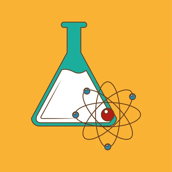 Laboratory flask over white background Stock Vector by ©jemastock ...
