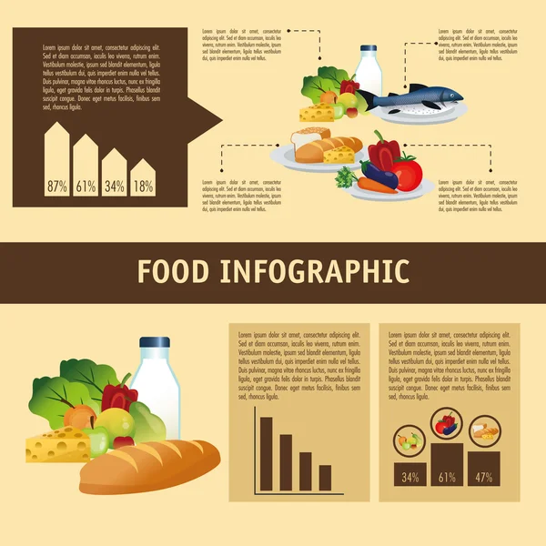 Food design. Infographic icon. Colorful illustration Stock Vector Image ...