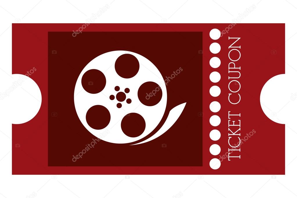 Red movie ticket , vector illustration Stock Vector Image by ©jemastock ...