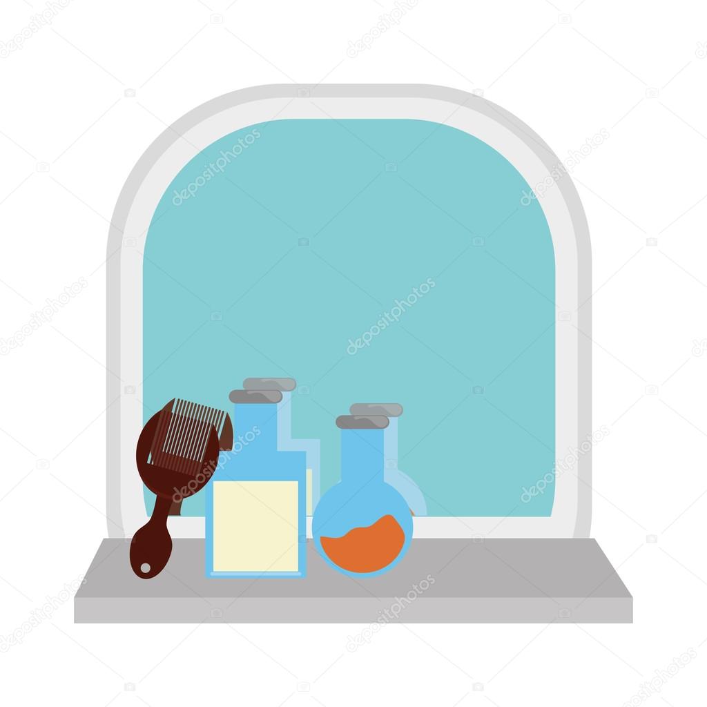 Simple bathroom mirror Stock Vector by ©jemastock 114182678