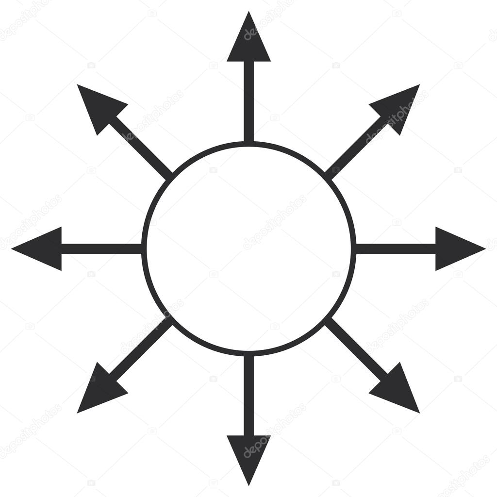Circle with arrows coming out icon ⬇ Vector Image by © jemastock ... Circle with arrows coming out icon ⬇ Vector Image by © jemastock ...