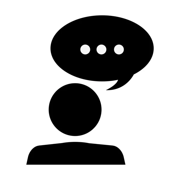 person pictogram talking icon — Stock Vector © jemastock #115258584