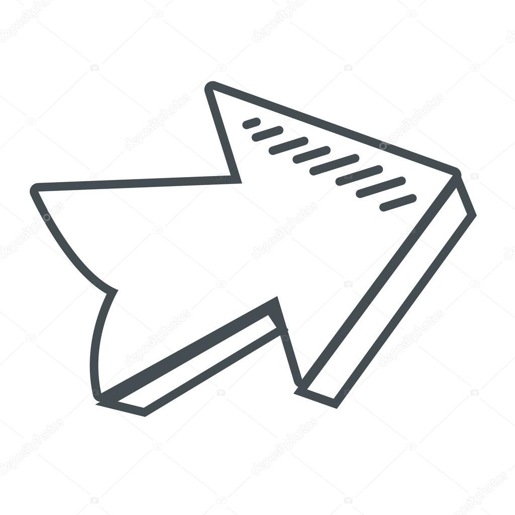 Cute arrow icon Stock Vector by ©jemastock 115253054