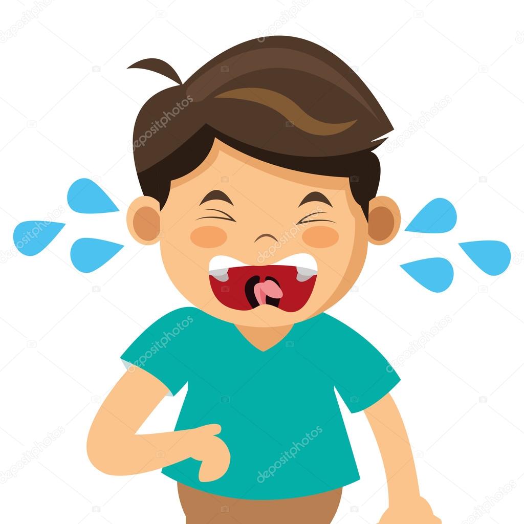 Crying boy icon — Stock Vector © jemastock #115254200