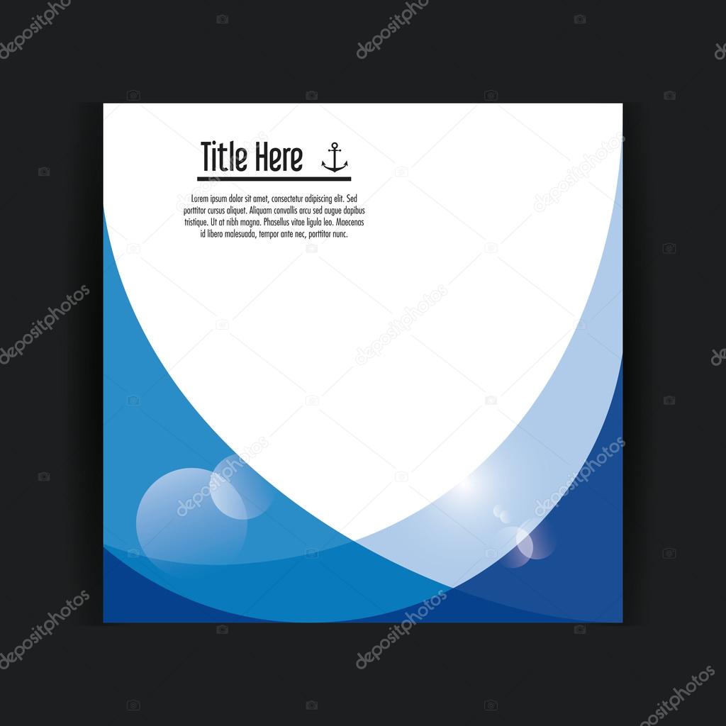 Blue icon. Cover background. Vector graphic Stock Vector by ©jemastock ...