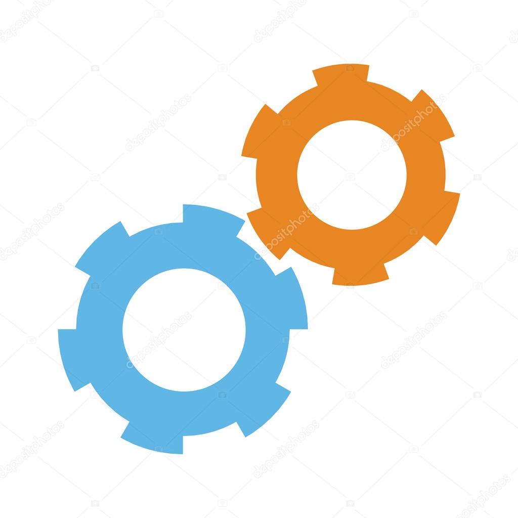 Two gears icon Stock Vector by ©jemastock 115798534