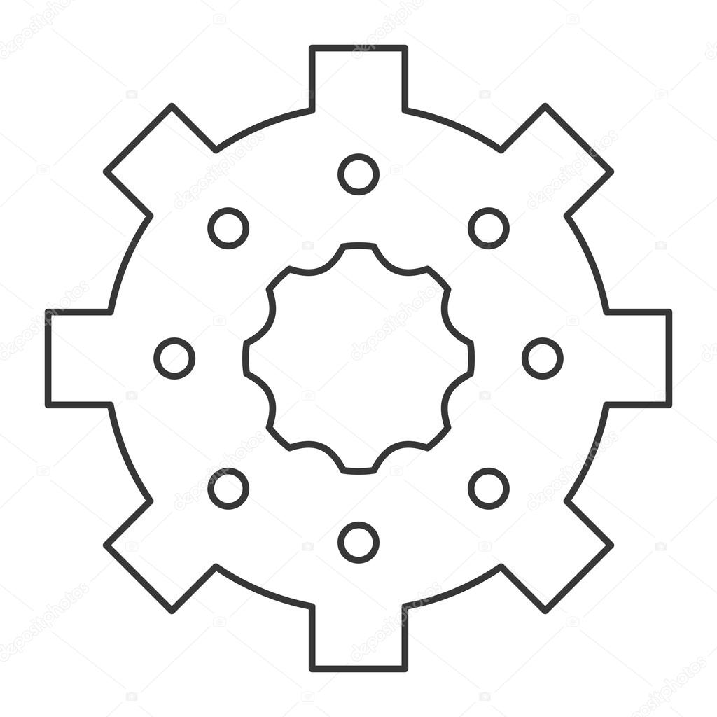 Industrial wheel cog gear symbol Stock Vector Image by ©jemastock ...