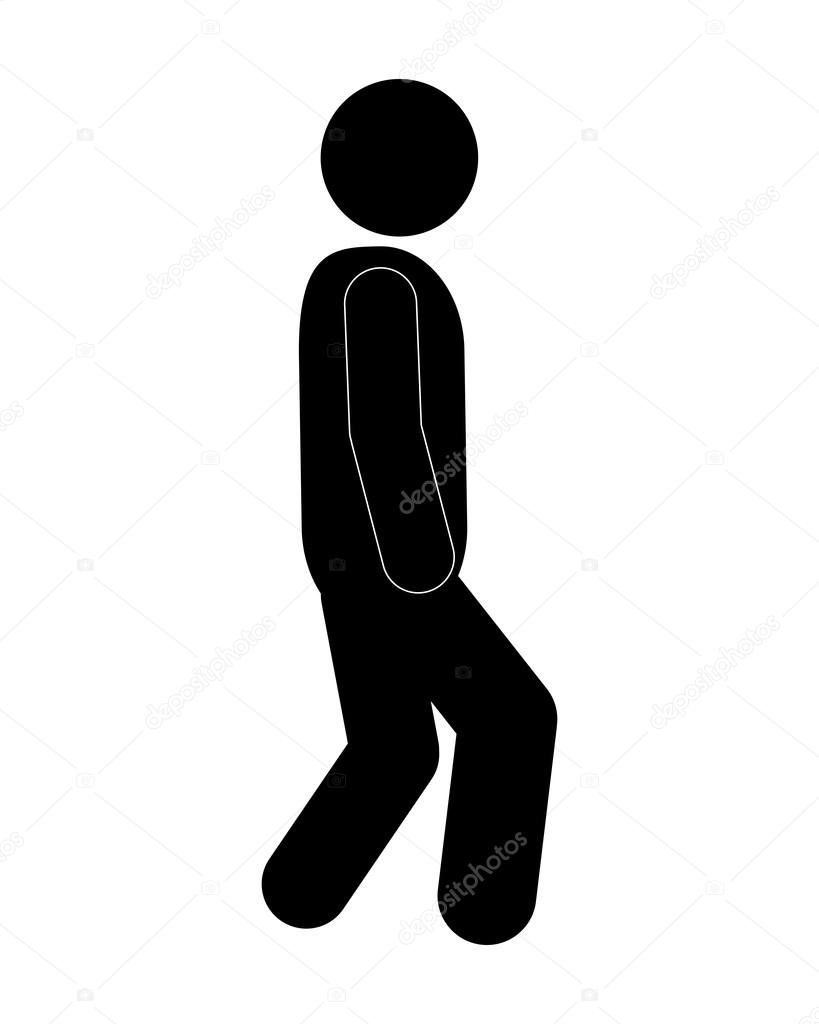Walking pictogram icon Stock Vector by ©jemastock 116015758