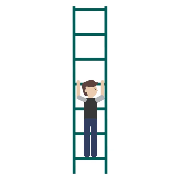 Man climbing ladder icon — Stock Vector © jemastock #116547958