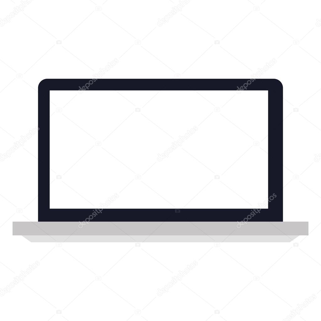 Laptop frontview icon Stock Vector Image by ©jemastock #116546268