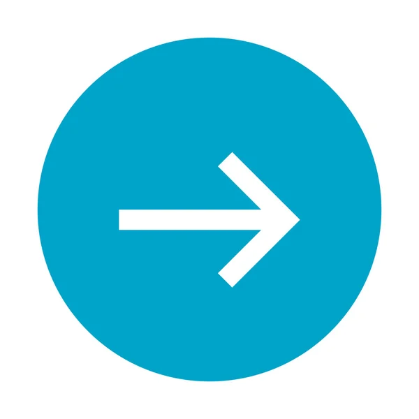 Arrow pointing right inside circle icon — Stock Vector © jemastock ...