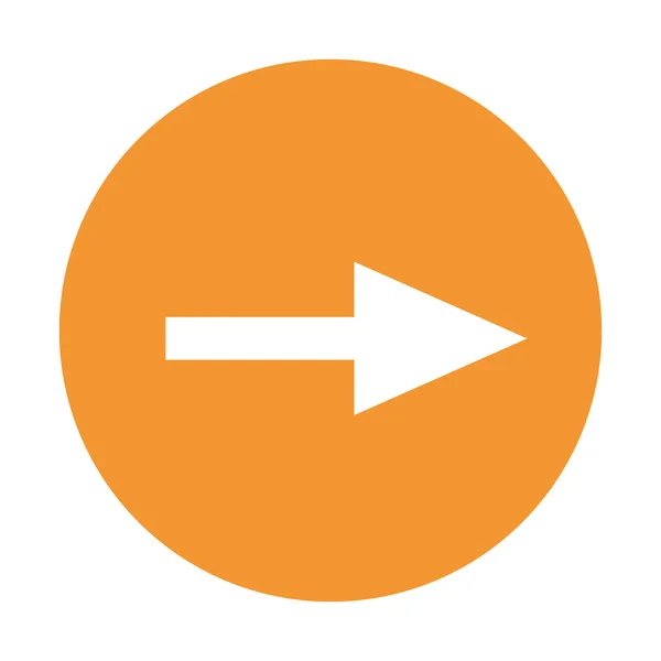 Arrow pointing right inside circle icon — Stock Vector © jemastock ...