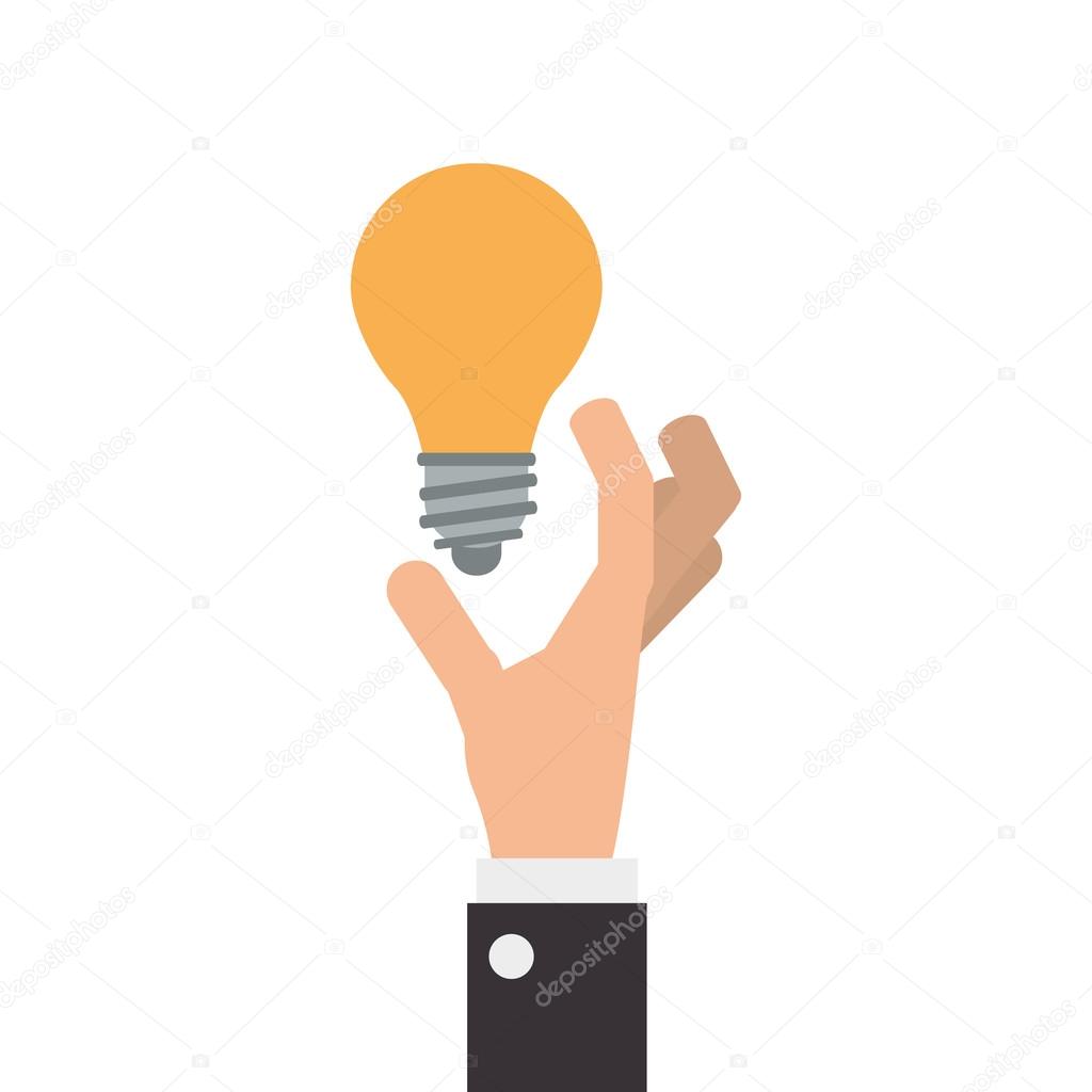 Hand holding regular lightbulb icon Stock Vector Image by ©jemastock ...