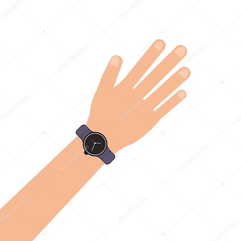 Hand with watch icon Stock Vector Image by ©jemastock #118271930