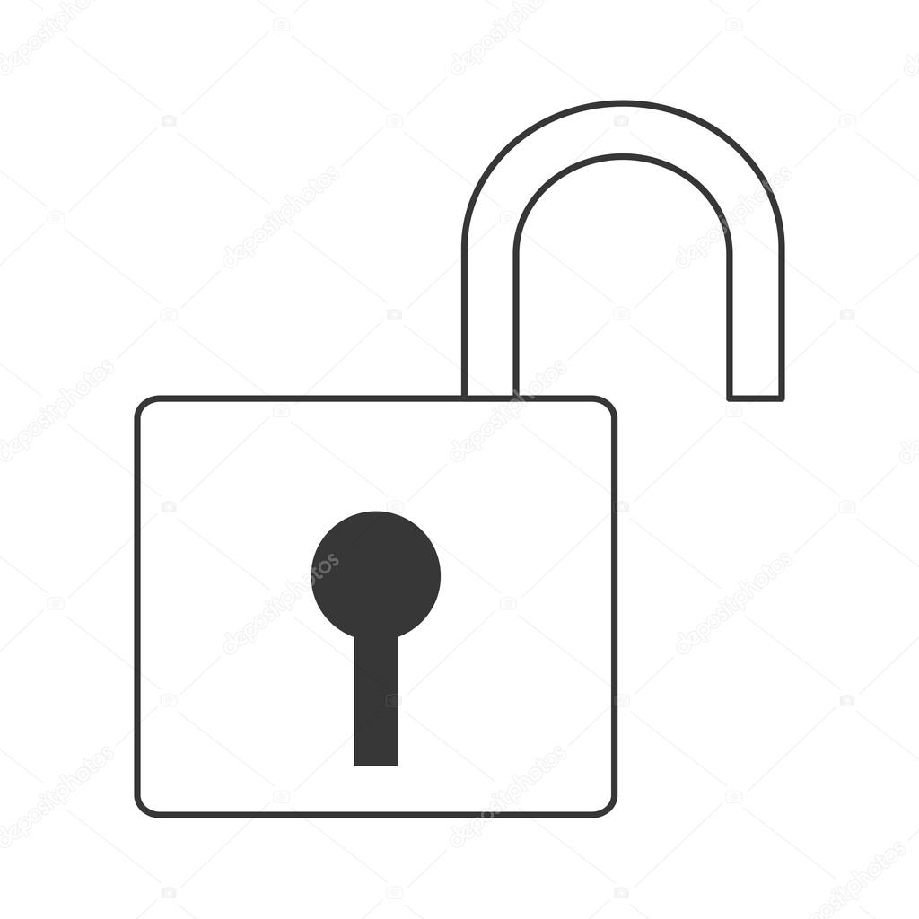 Safety lock icon Stock Vector by ©jemastock 118315482