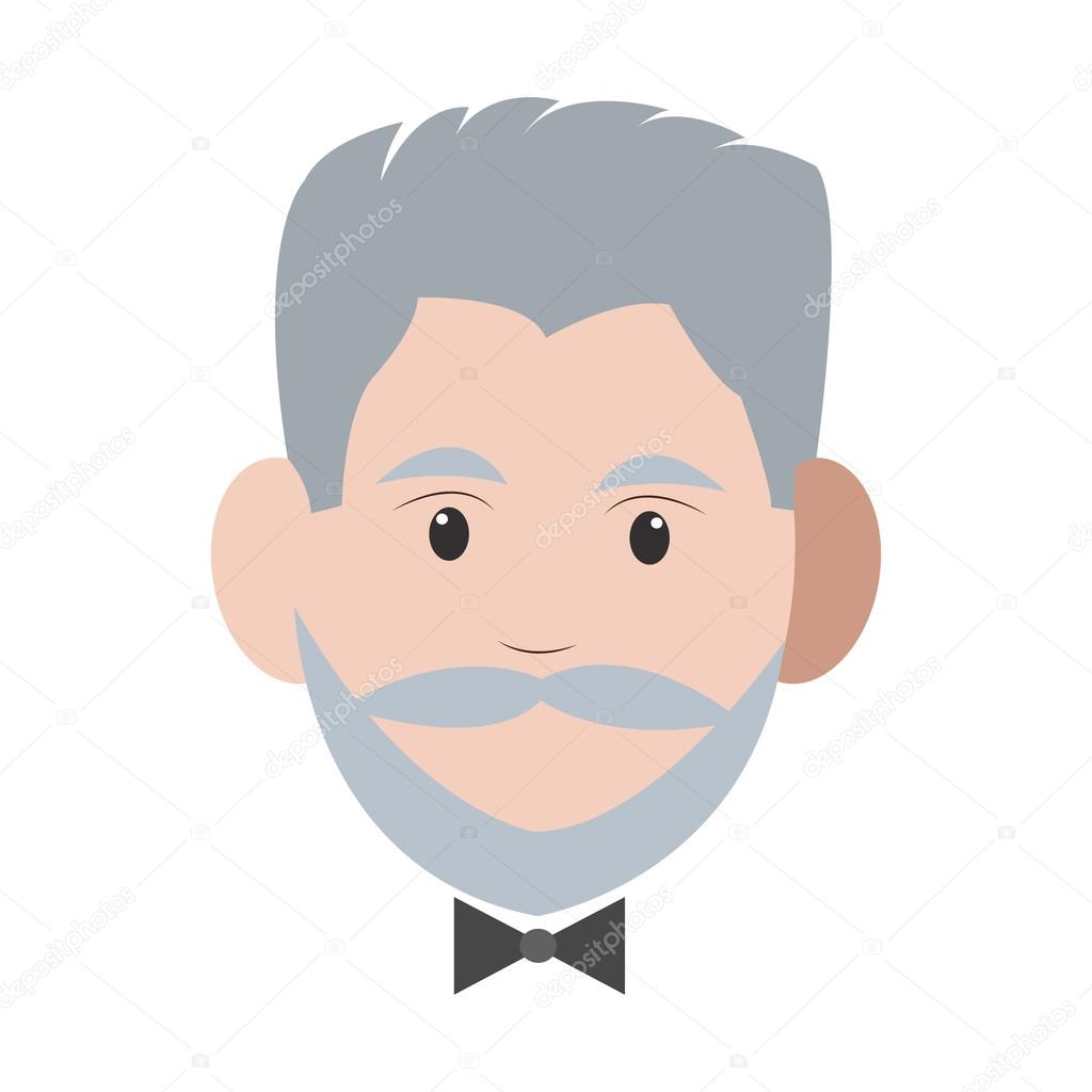 Caucasian senior man icon Stock Vector Image by ©jemastock #118323608