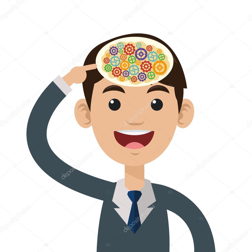 Open human head with signs inside icon Stock Vector Image by ©jemastock ...