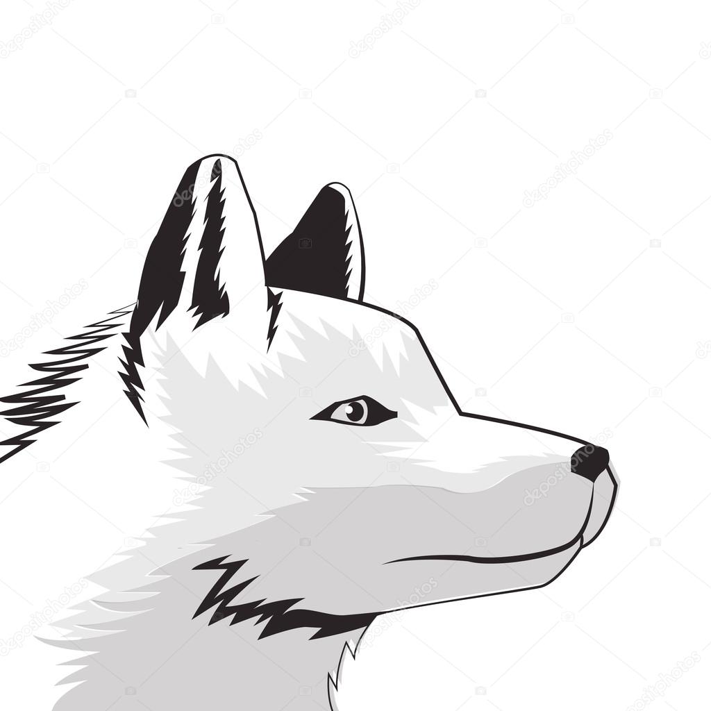 Wolf Drawing Icon — Stock Vector © Jemastock 118687110
