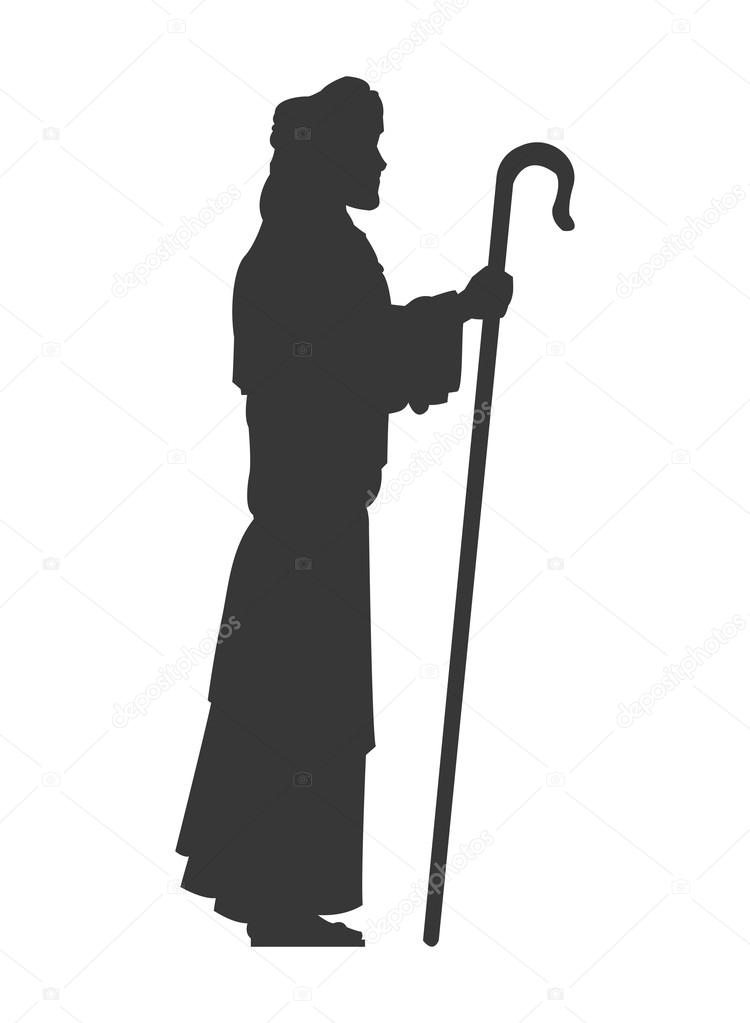 Icône de silhouette saint Joseph Stock Vector by ©jemastock 118707120