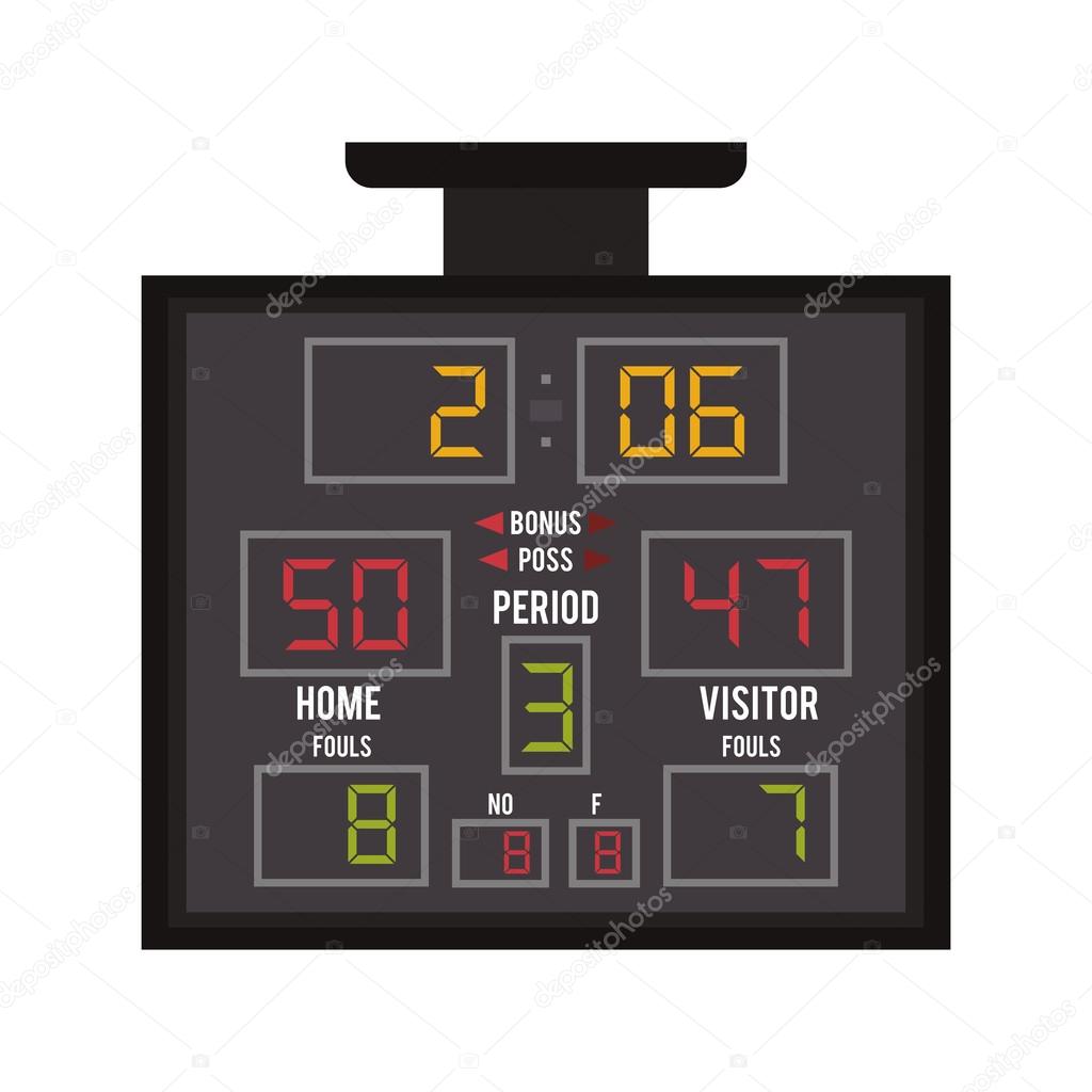 Basketball scoreboard icon Stock Vector by ©jemastock 119357196