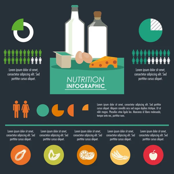 Infographic icon. Nutrition design. Vector graphic Stock Illustration ...