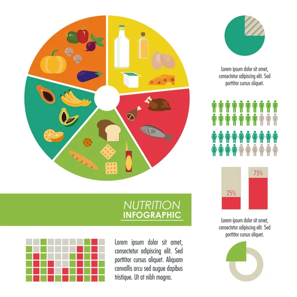 Infographic icon. Nutrition design. Vector graphic Stock Illustration ...