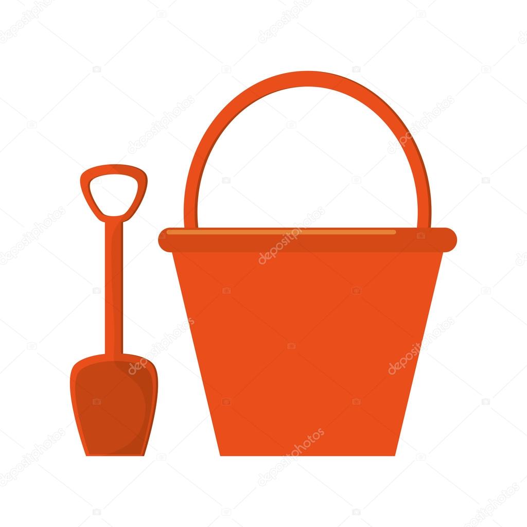 Bucket and shovel icon Stock Vector by ©jemastock 119524212