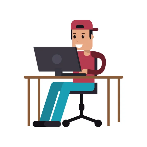 Silueta del programador Imágenes Vectoriales, Gráfico Vectorial de ...