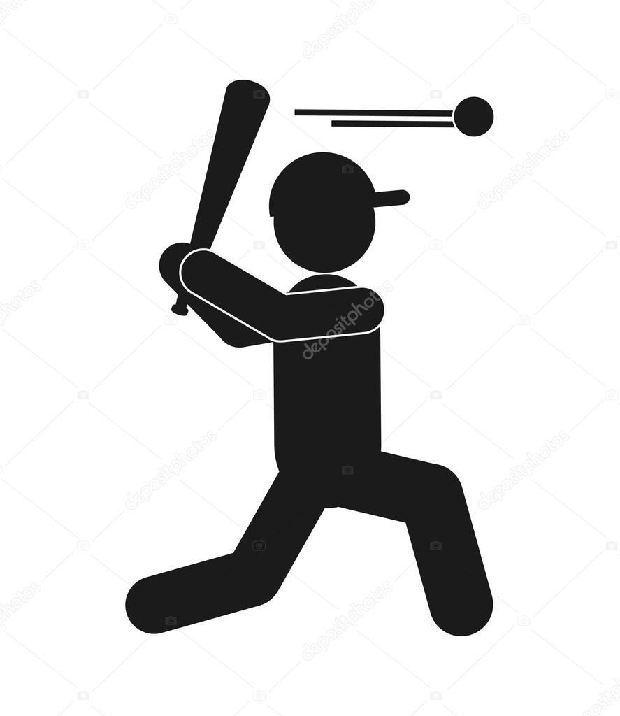 Baseball pictogram icon Stock Vector Image by ©jemastock #119801808