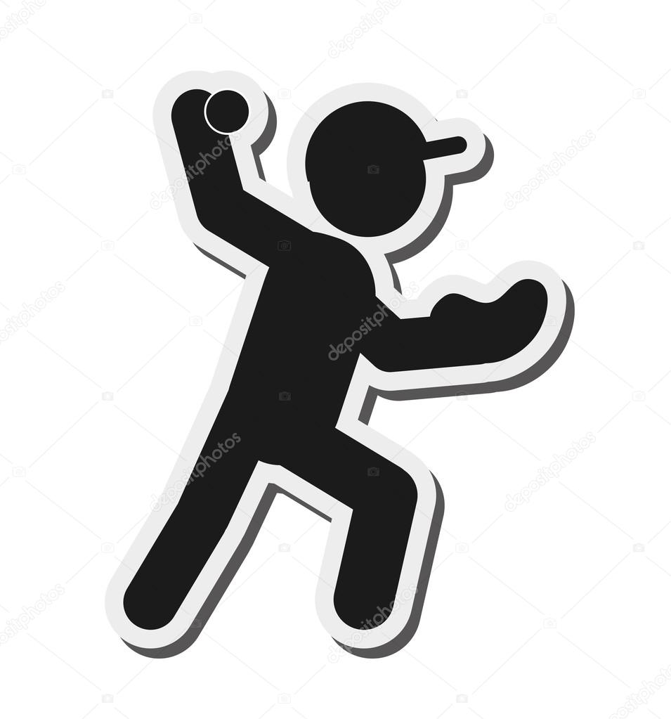 Baseball pictogram icon Stock Vector by ©jemastock 119802560