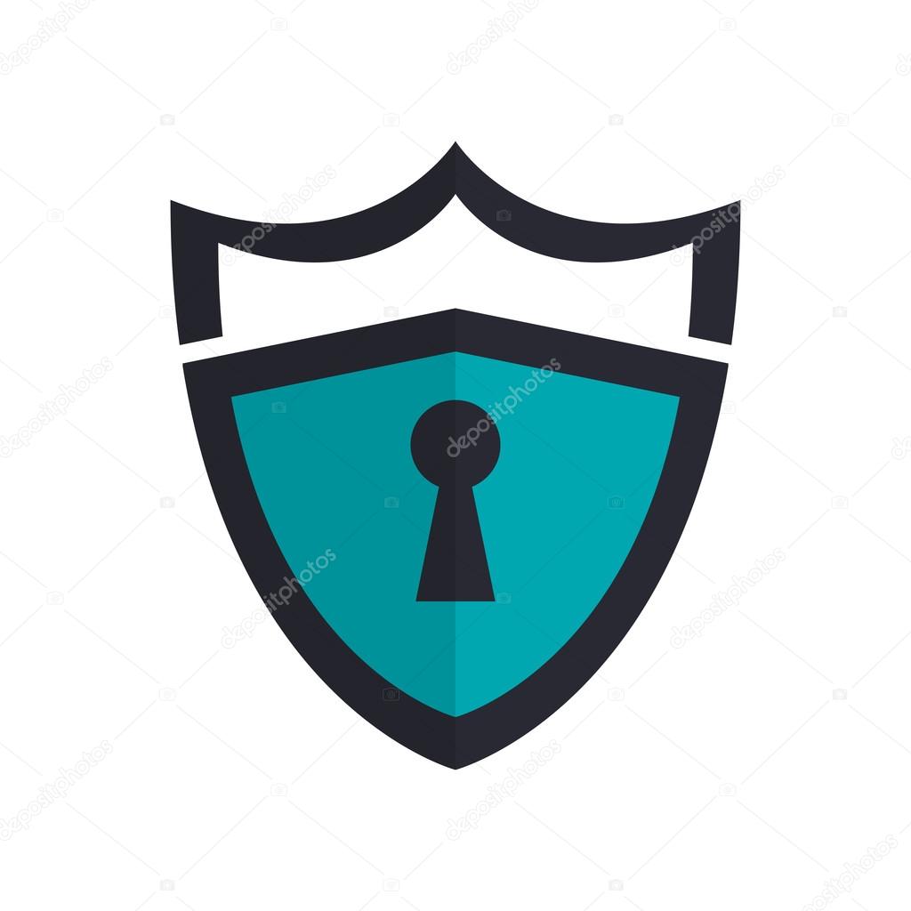 Safety lock shield icon Stock Vector Image by ©jemastock #119813992