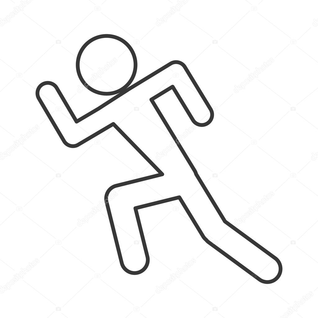 Running pictogram icon Stock Vector by ©jemastock 120181750