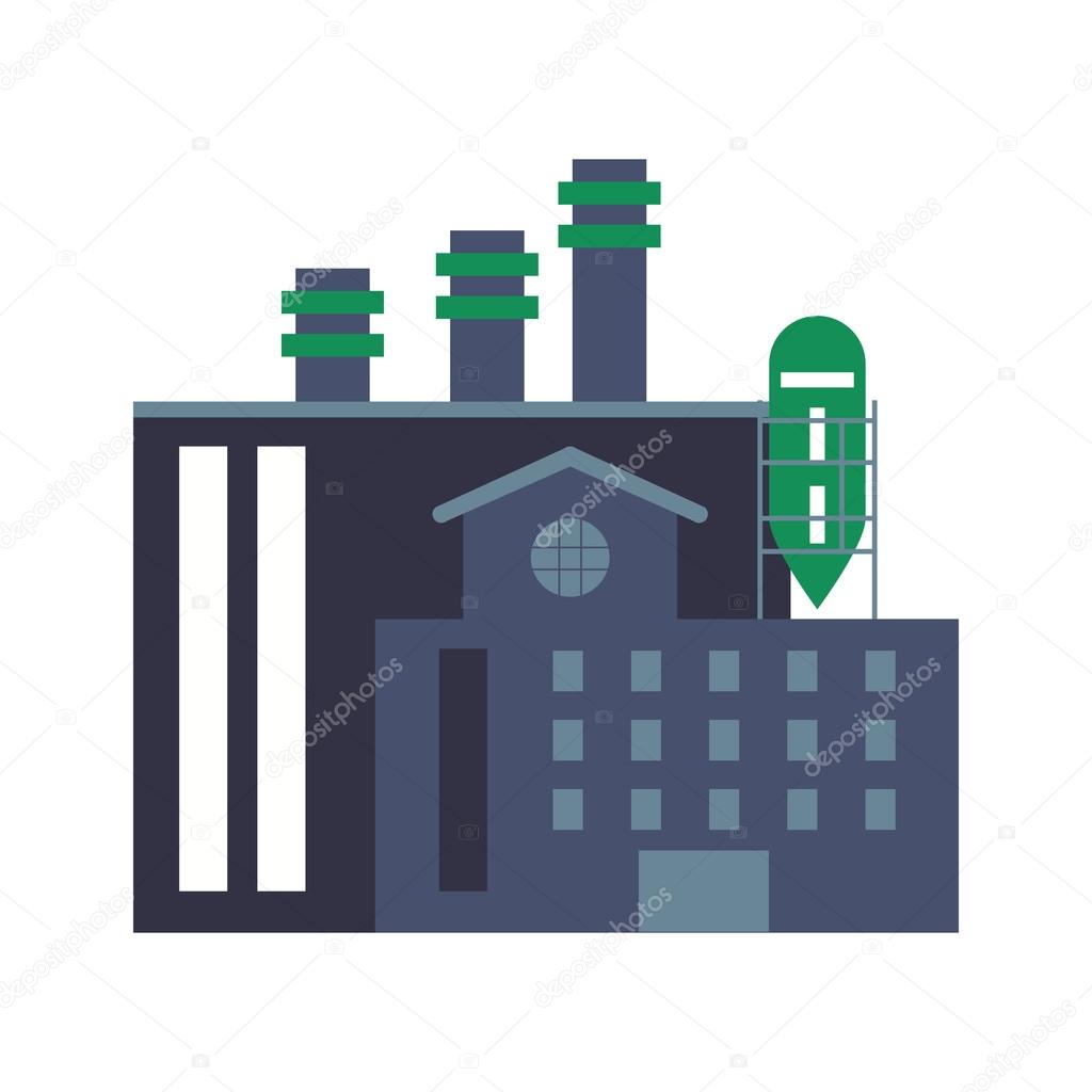 Membangun desain industri pabrik Vektor Stok oleh ©jemastock 120579236