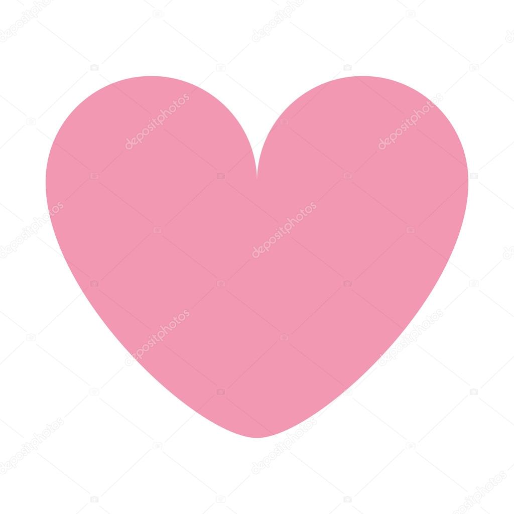 icono rosa corazón de dibujos animados 2024