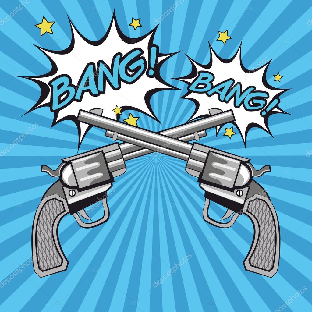 Clip Art Revolver Da Cowboy Premium Vector | Illustration Of Cowboy