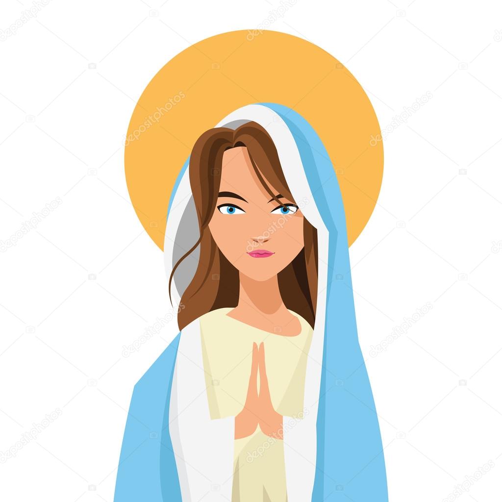 Image vectorielle Sainte Vierge Marie icône par ©jemastock - 121561140