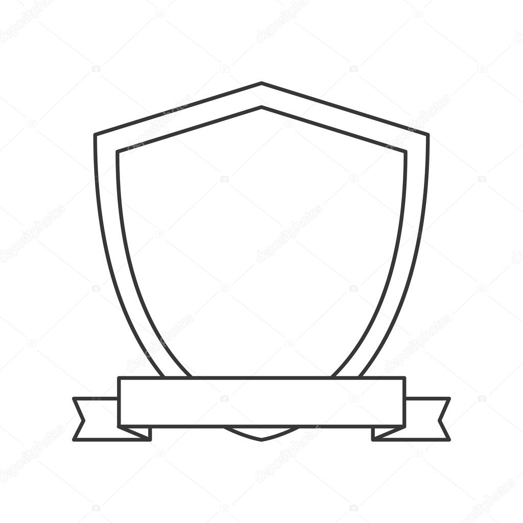 Shield ribbon banner design — Stock Vector © jemastock #121805402 Shield ribbon banner design — Stock Vector © jemastock #121805402