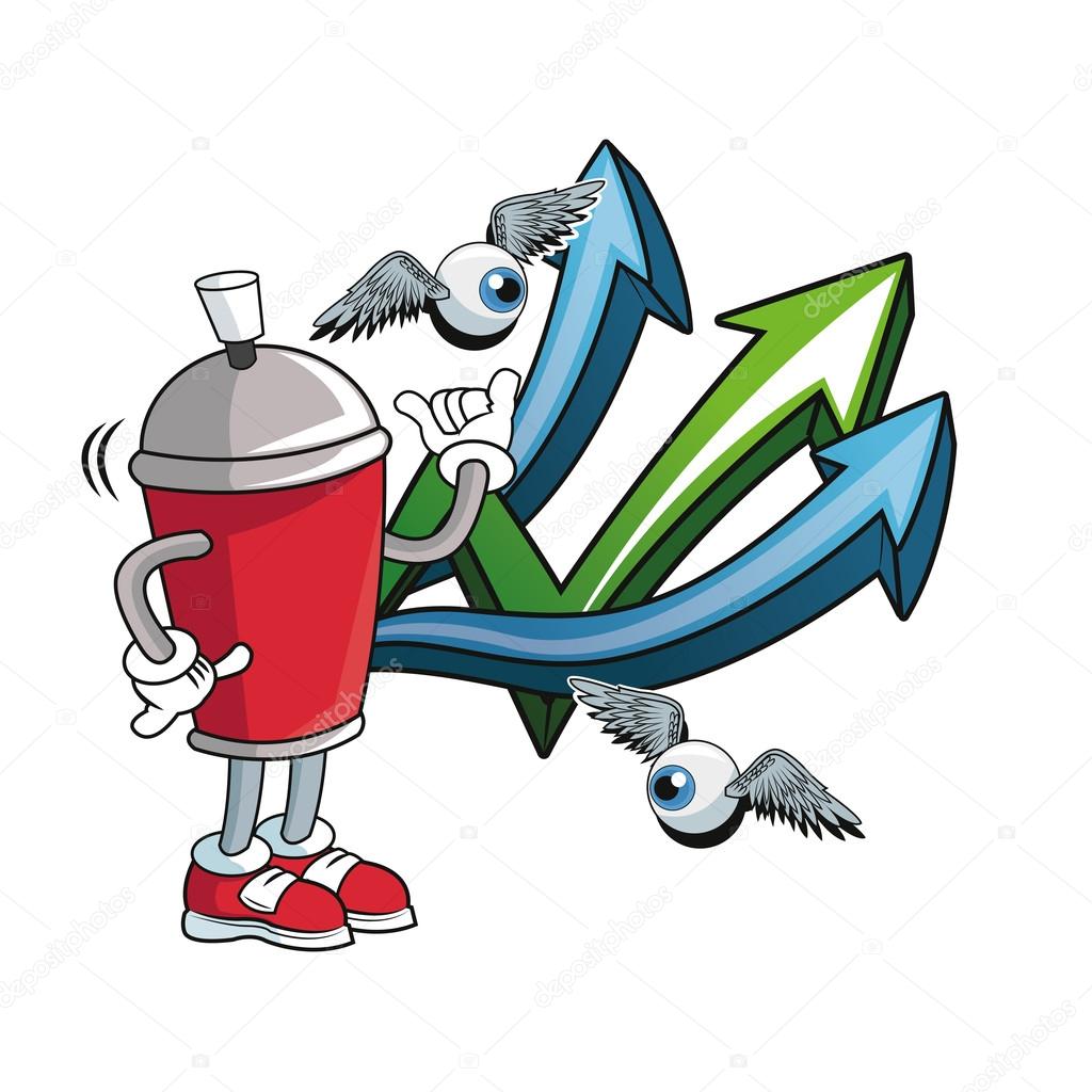 Urban art and graffiti design Stock Vector by ©jemastock 123826958