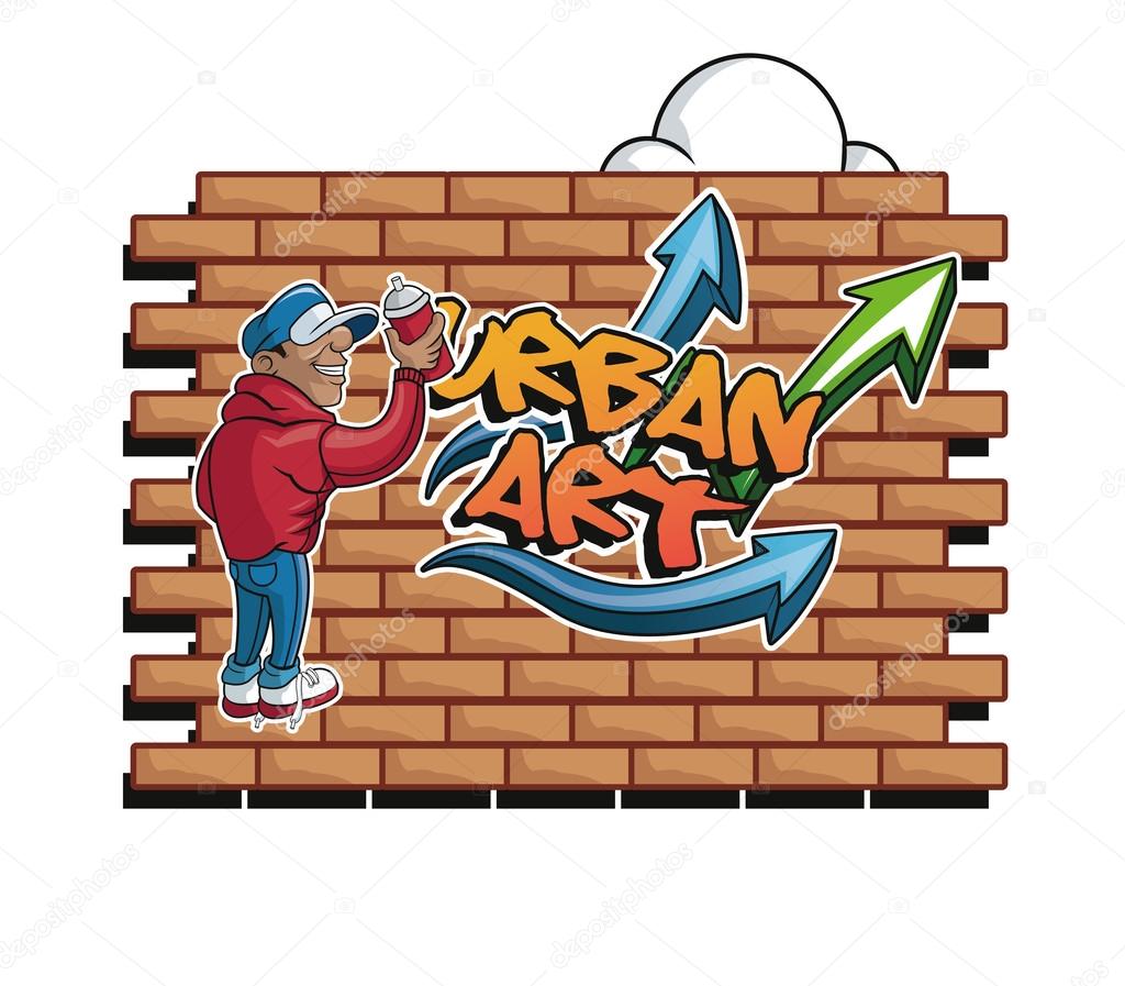 Urban art and graffiti design Stock Vector by ©jemastock #123827000