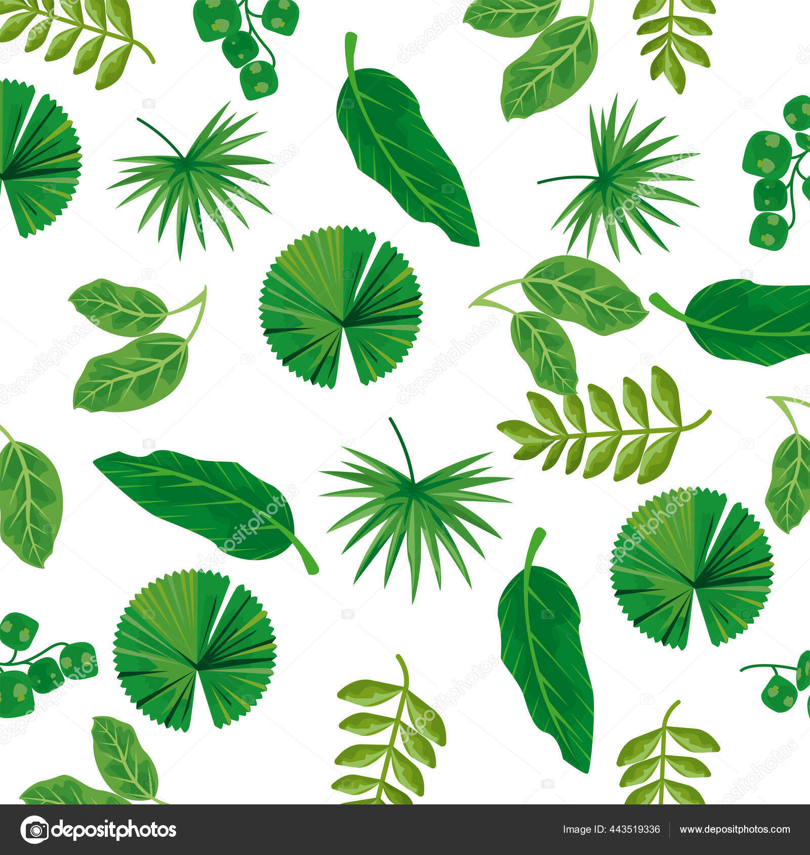 Leaves plants nature pattern background Stock Vector by ©jemastock ...