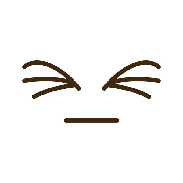 Happy cartoon face with eye closed emoticon icon Stock Vector by ...