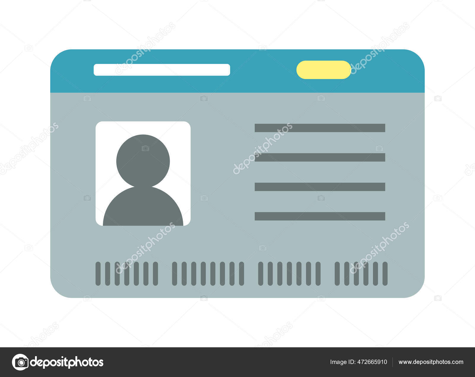 Id document icon Stock Vector Image by ©jemastock #472665910