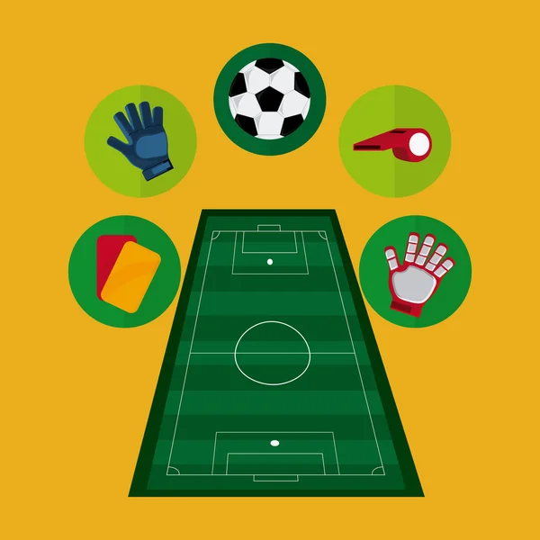 Soccer game symbols Stock Vector by ©jemastock 197889508