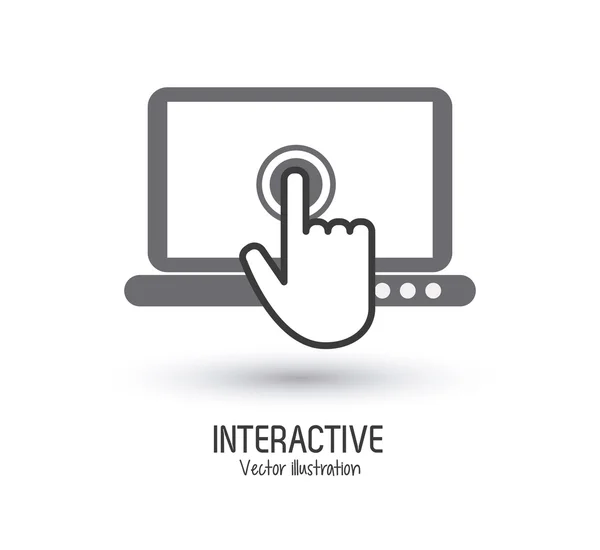 Interactive technology design — Stock Vector © jemastock #91599414